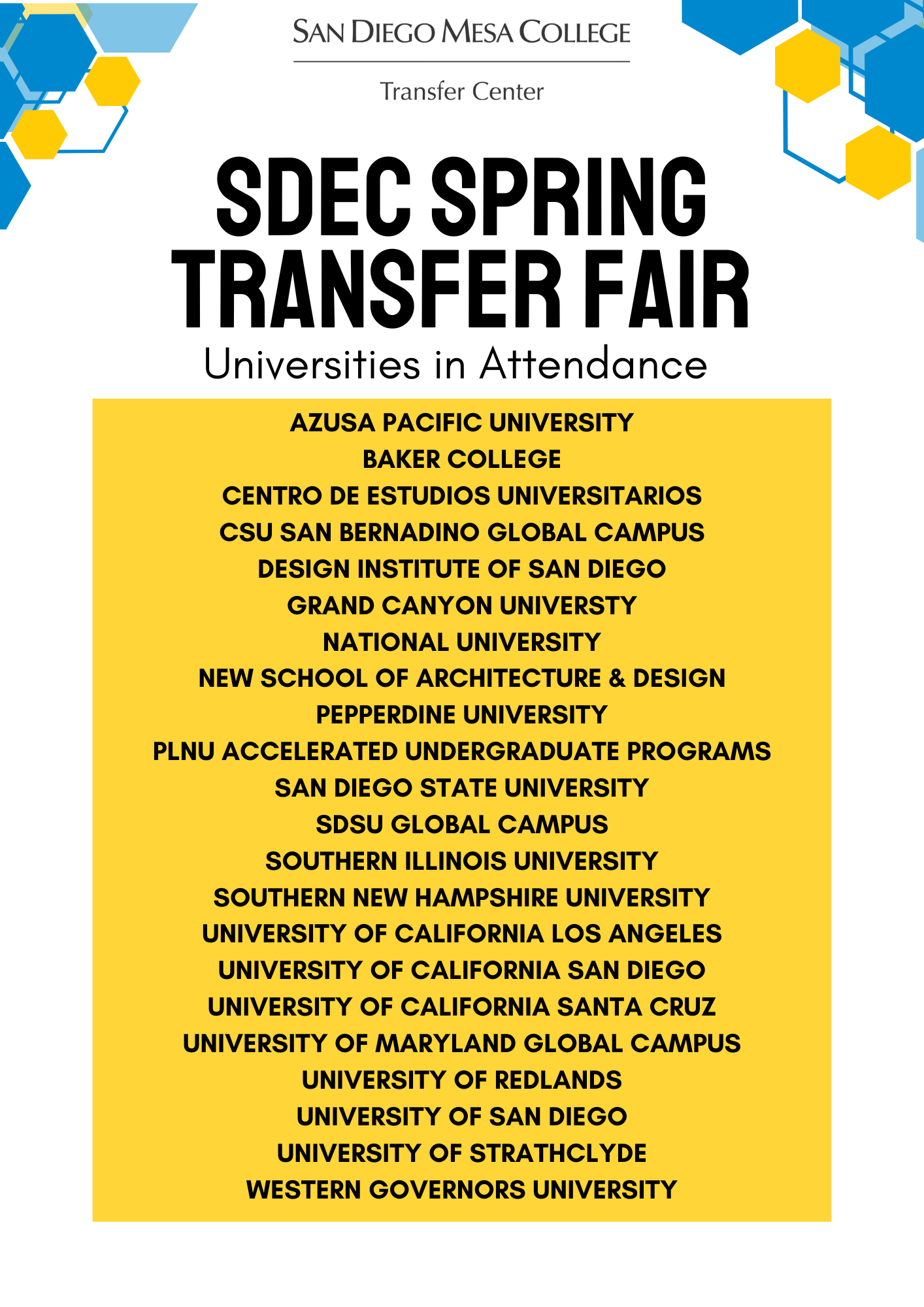 @SD Mesa Transfer Center | Instagram, Facebook | Linktree